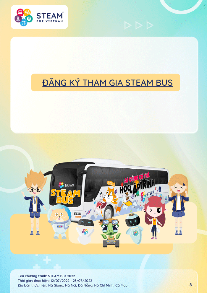 Chương trình STEAM Bus 2022 – Ai cũng có thể học lập trình – Trường ...